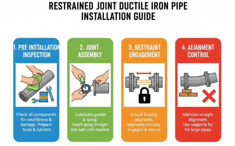 Restrained Joint Ductile Iron Pipe: Types, Design, Installation & Uses