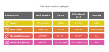 GRP Pipe Standards & Specifications – ISO, ASTM, AWWA Reference Table 2025