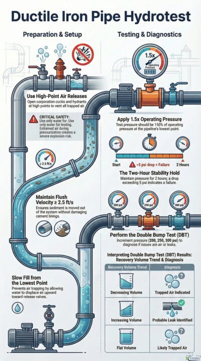 How to Hydrotest Ductile Iron Pipe? - Yasmin Trading
