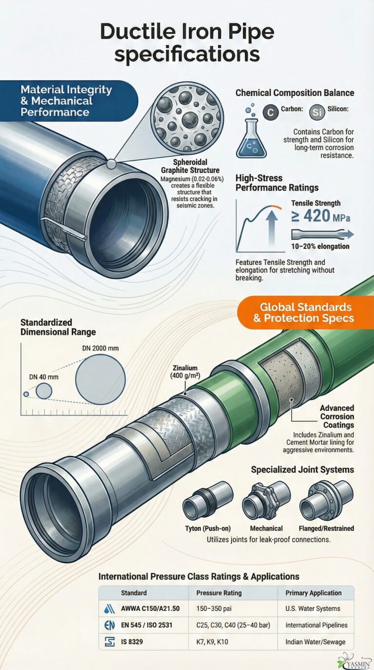 Ductile Iron Pipe Specifications: 4 Key Material Components Explained ...