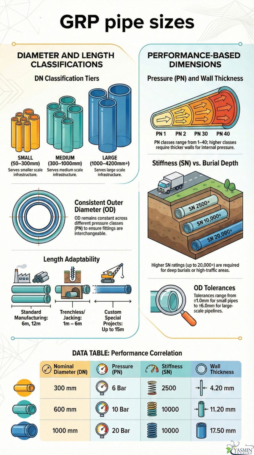 GRP Pipe Sizes: DN/OD Size Chart + How to Select