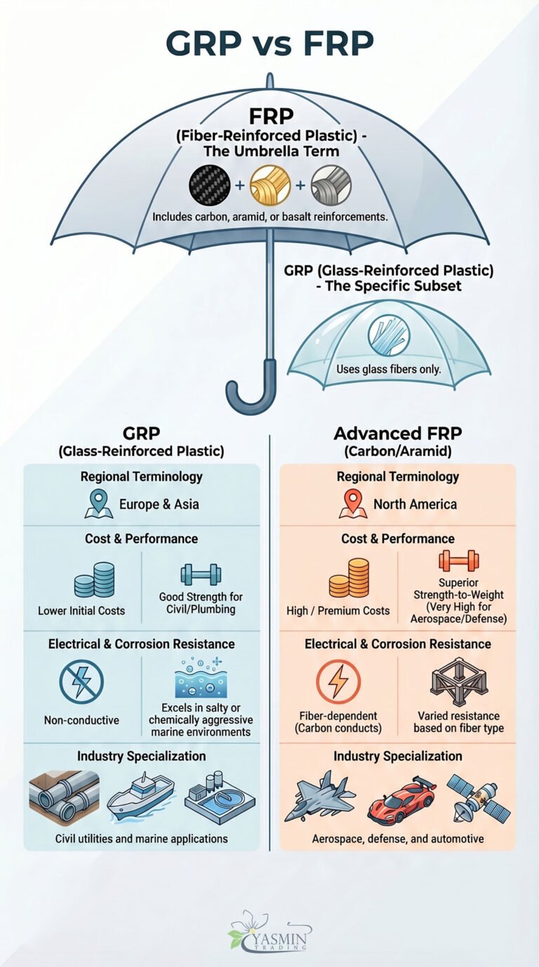 GRP vs FRP: The Ultimate Pipes vs Composites Guide for 2025 - Yasmin ...